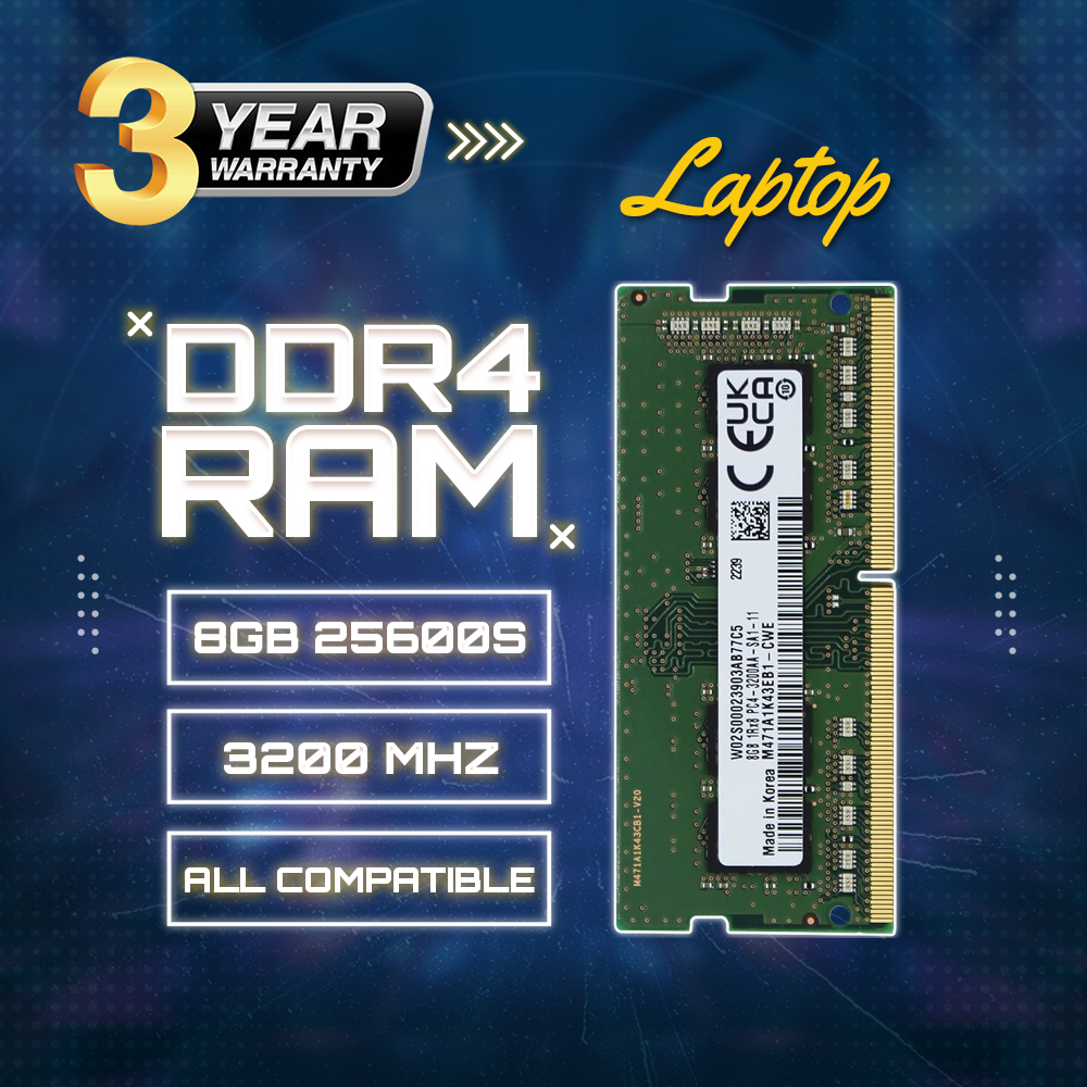 Refurbished Laptop Ram 8GB DDR4 3200MHz 25600 - Lapking