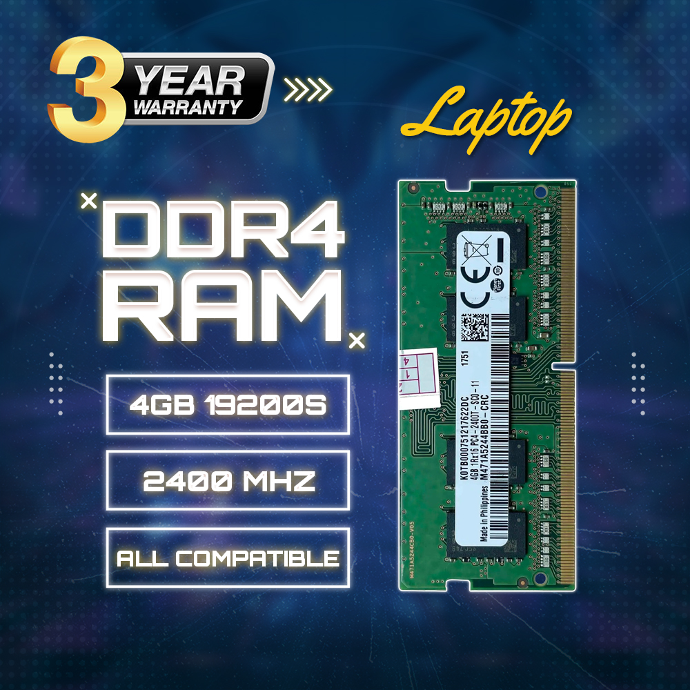 Refurbished Laptop Ram 4GB DDR4 2400MHz 19200 - Lapking