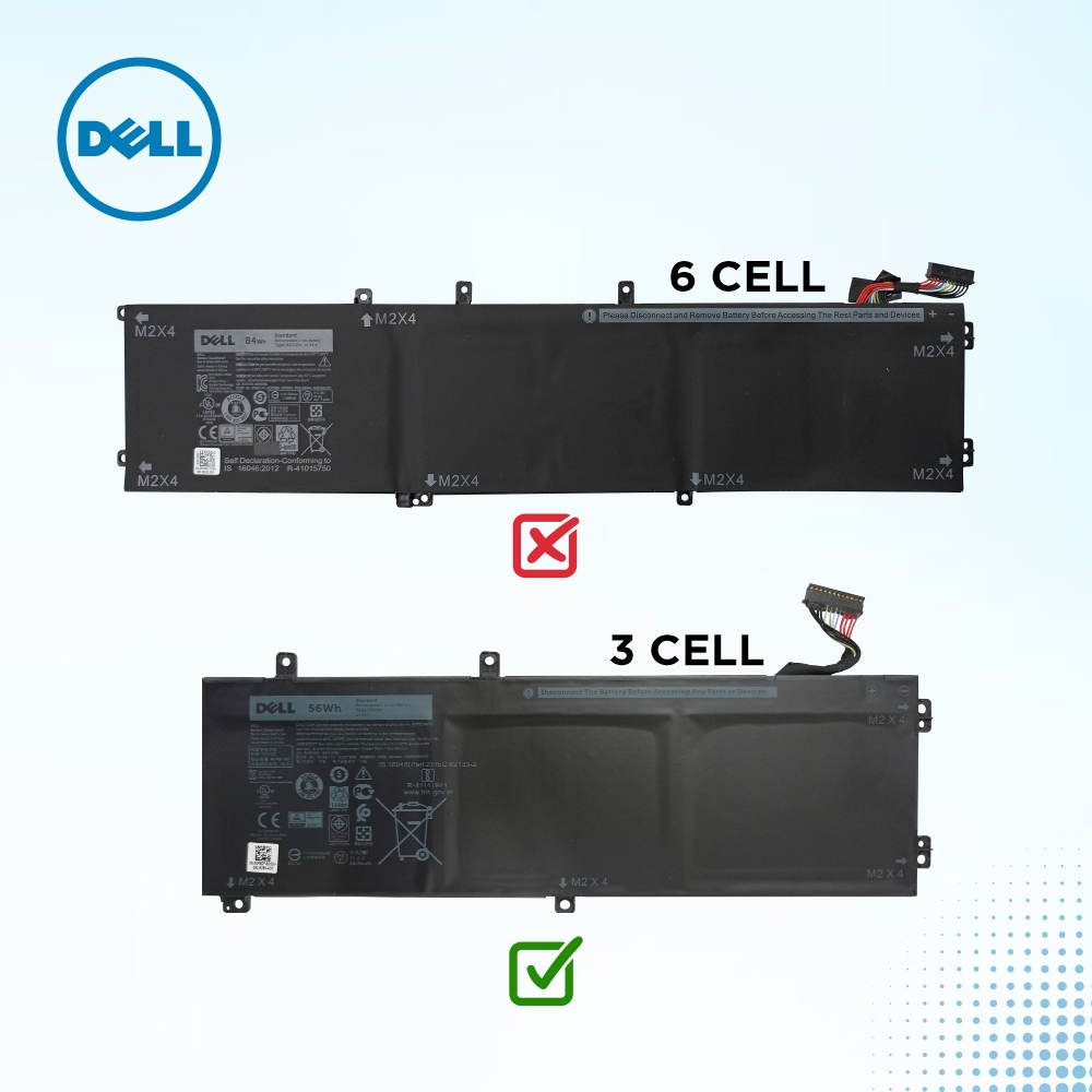 Genuine Battery For Dell XPS15 9560 H5H20 56Wh 3 Cell 4649mAh - Lapking