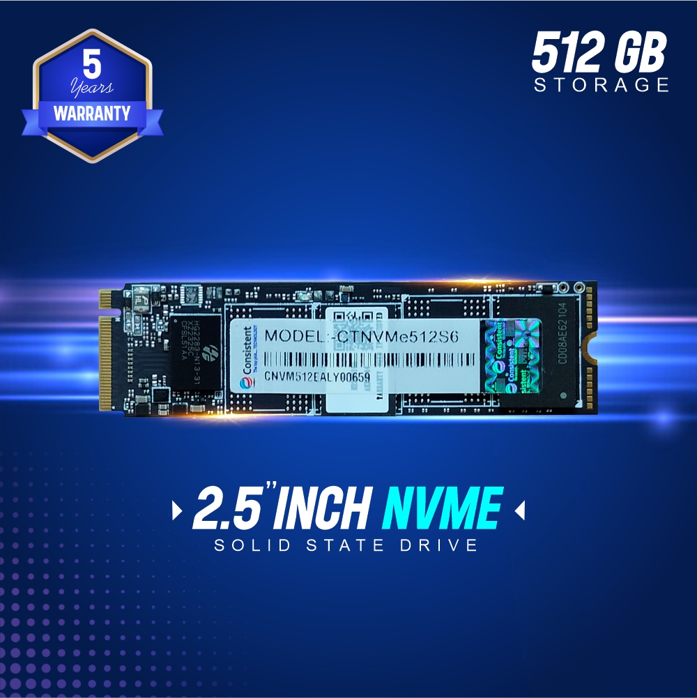 Consistent SSD 512GB 2.5 Inch NVME Internal SSD With 5Years Warranty ...