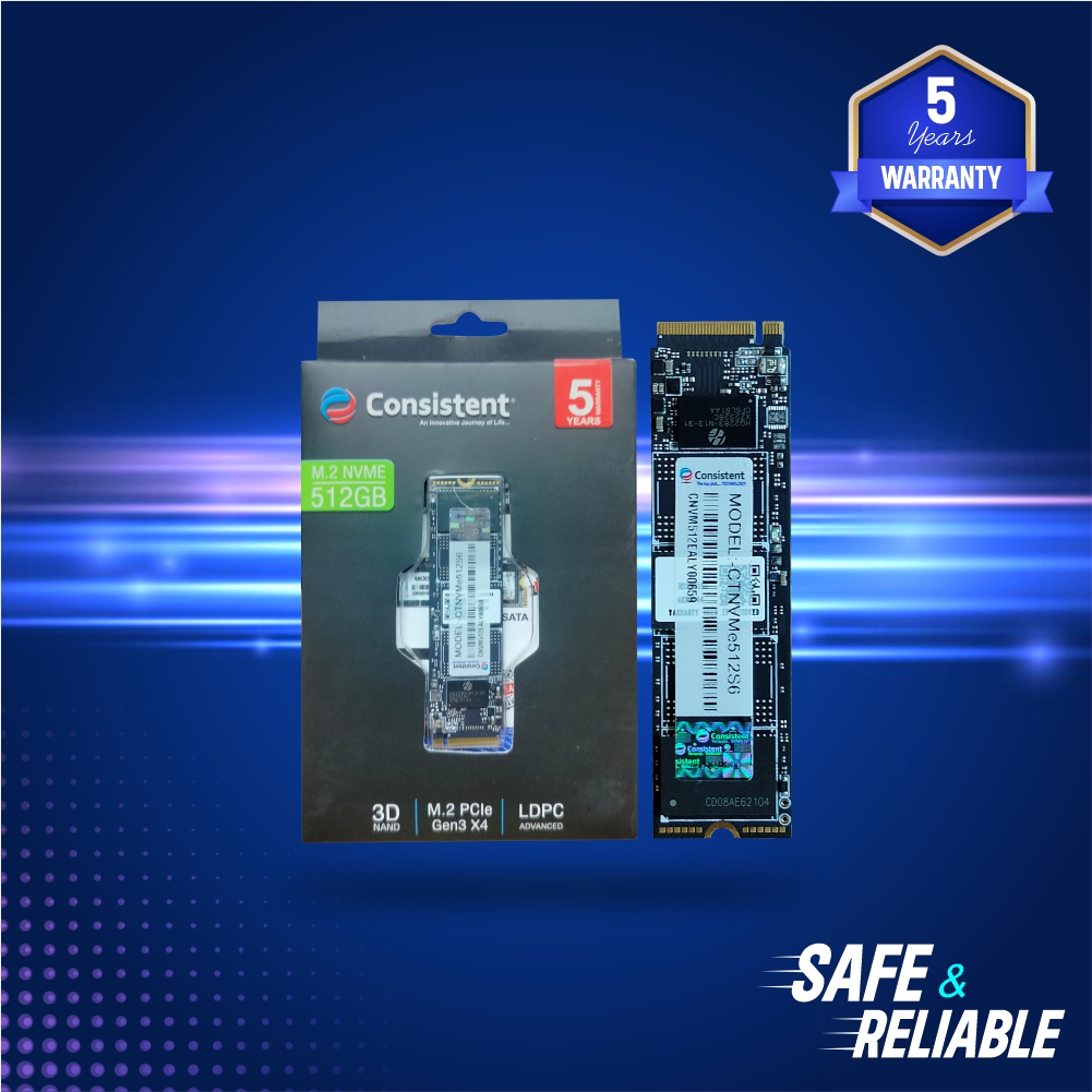 Consistent SSD 512GB 2.5 Inch NVME Internal SSD With 5Years Warranty ...